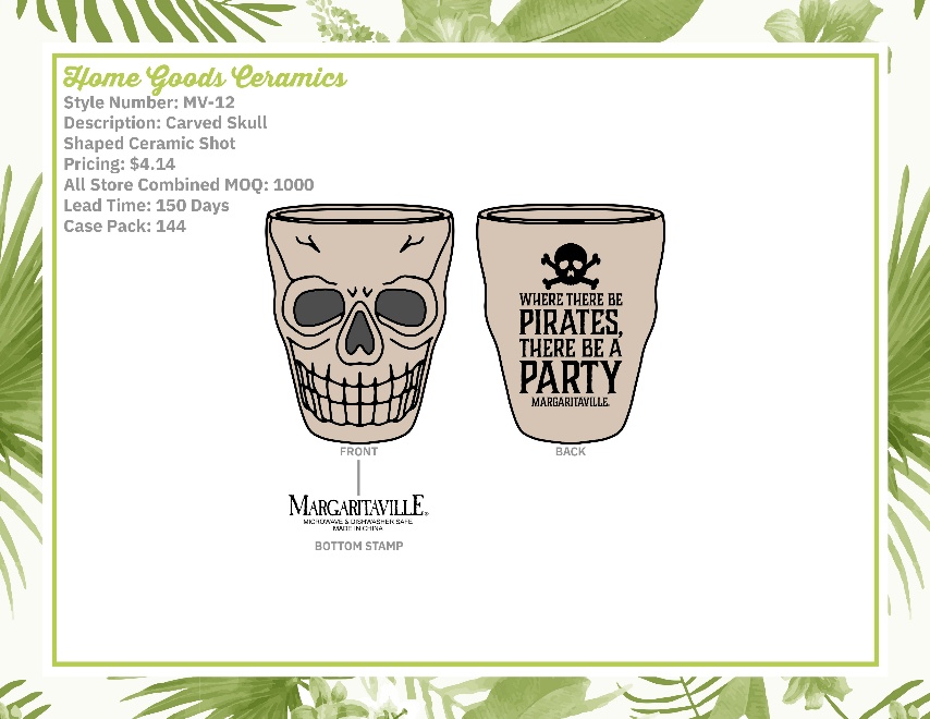 Carved Skull Shaped Ceramic Shot – CSGI